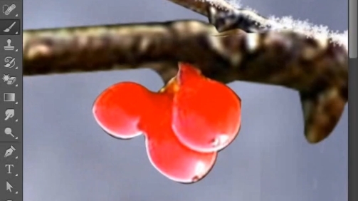 PS绘制霜降海报,看一下冰霜和文字如何制作。