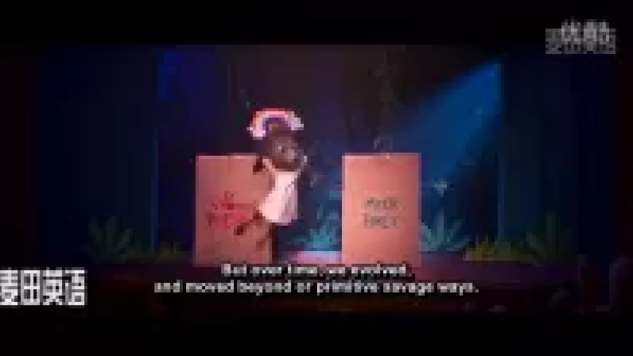 《疯狂动物城》兔子精彩表演,纯英文字幕