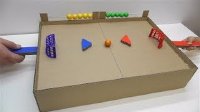 【极酷花园】用纸盒子制作"冰球游戏"的全过程【DIY手工系列】
