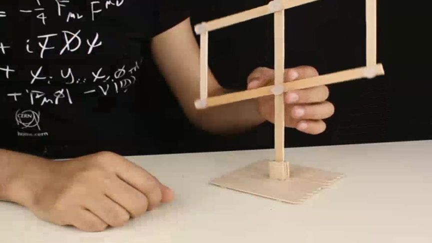 木棒制作的小装置,玩起来还不错,厉害了