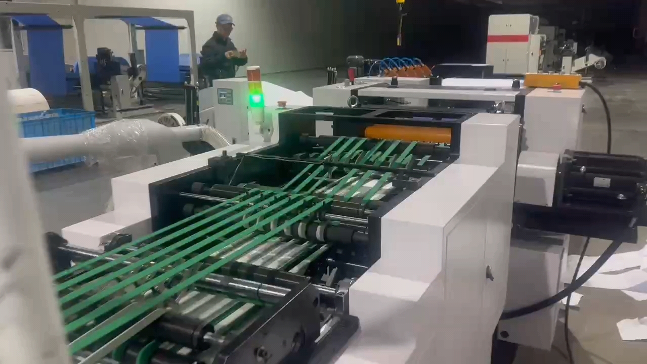 高宝机械HC-1400汉堡纸高速滚刀切纸机:薄纸切割新革命