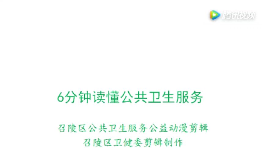 6分钟读懂公共卫生服务项目