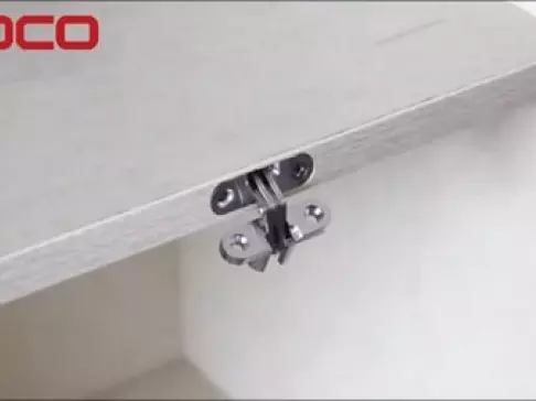 十字门铰安装视频
