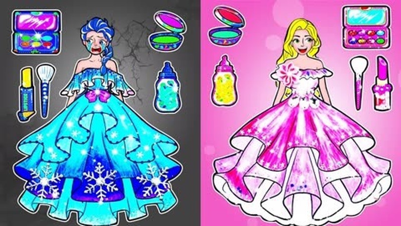 定格动画:艾莎公主和长发公主,送给妈妈难忘的礼物,妈妈哭了