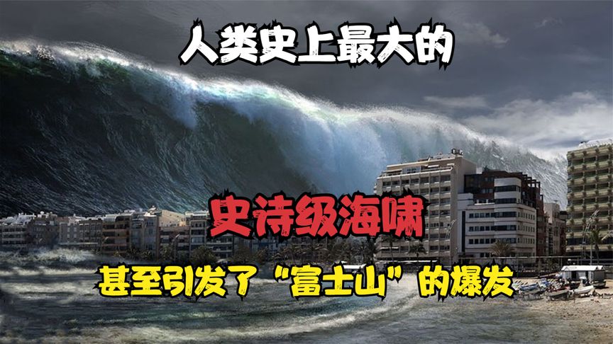 人类历史上最大的史诗级海啸,甚至引发了日本“富士山”的喷发!