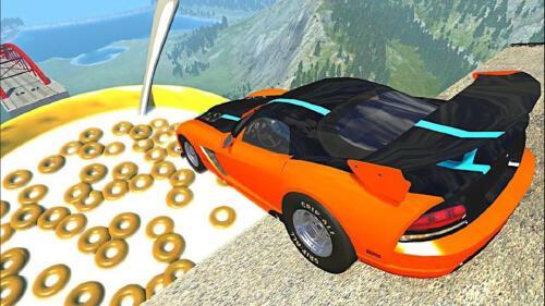 汽车高速行驶能冲过巨型麦片汤吗?3D动画模拟,画面太硬核!