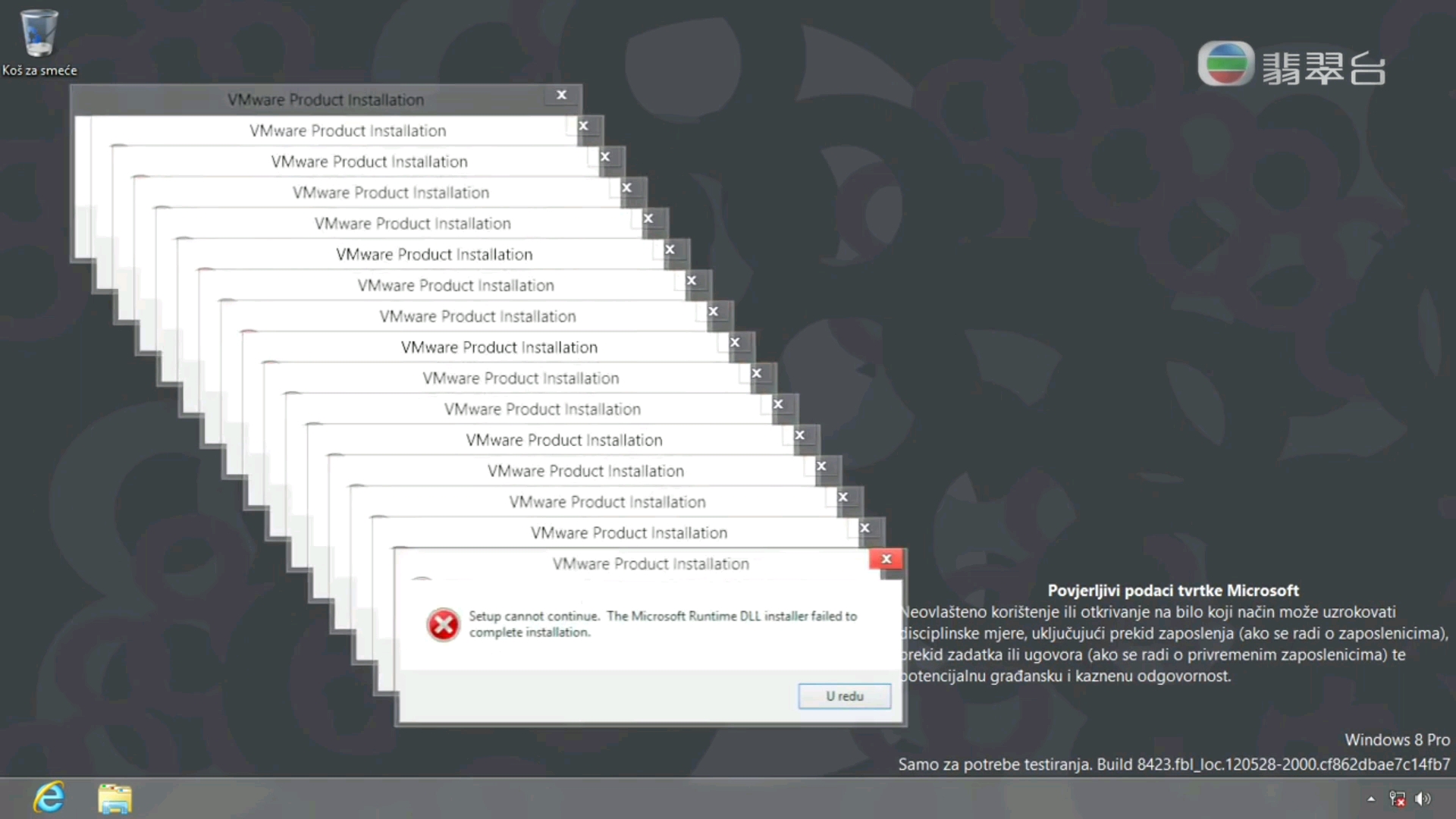 Windows 8.1 Crazy Error