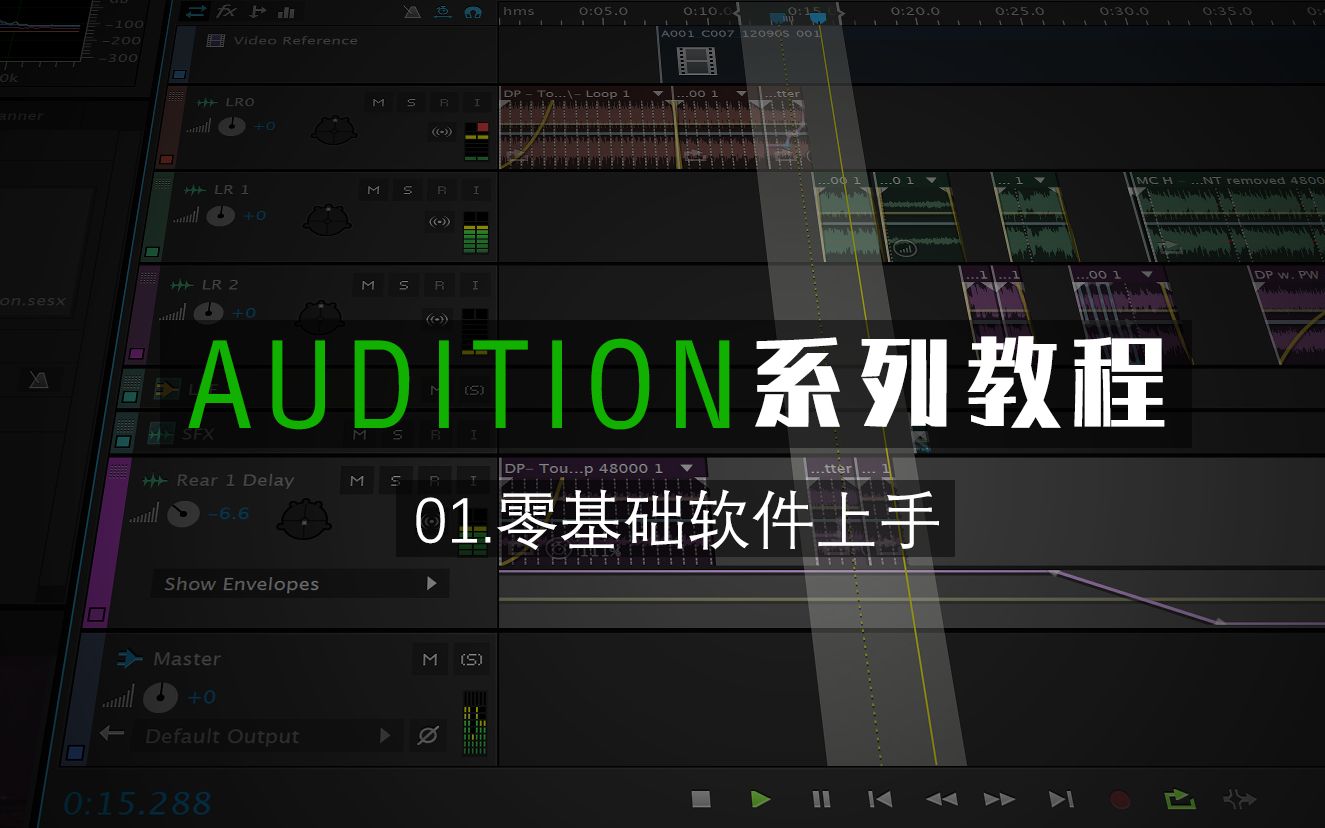 Adobe Audition CC2018 零基础软件上手教程