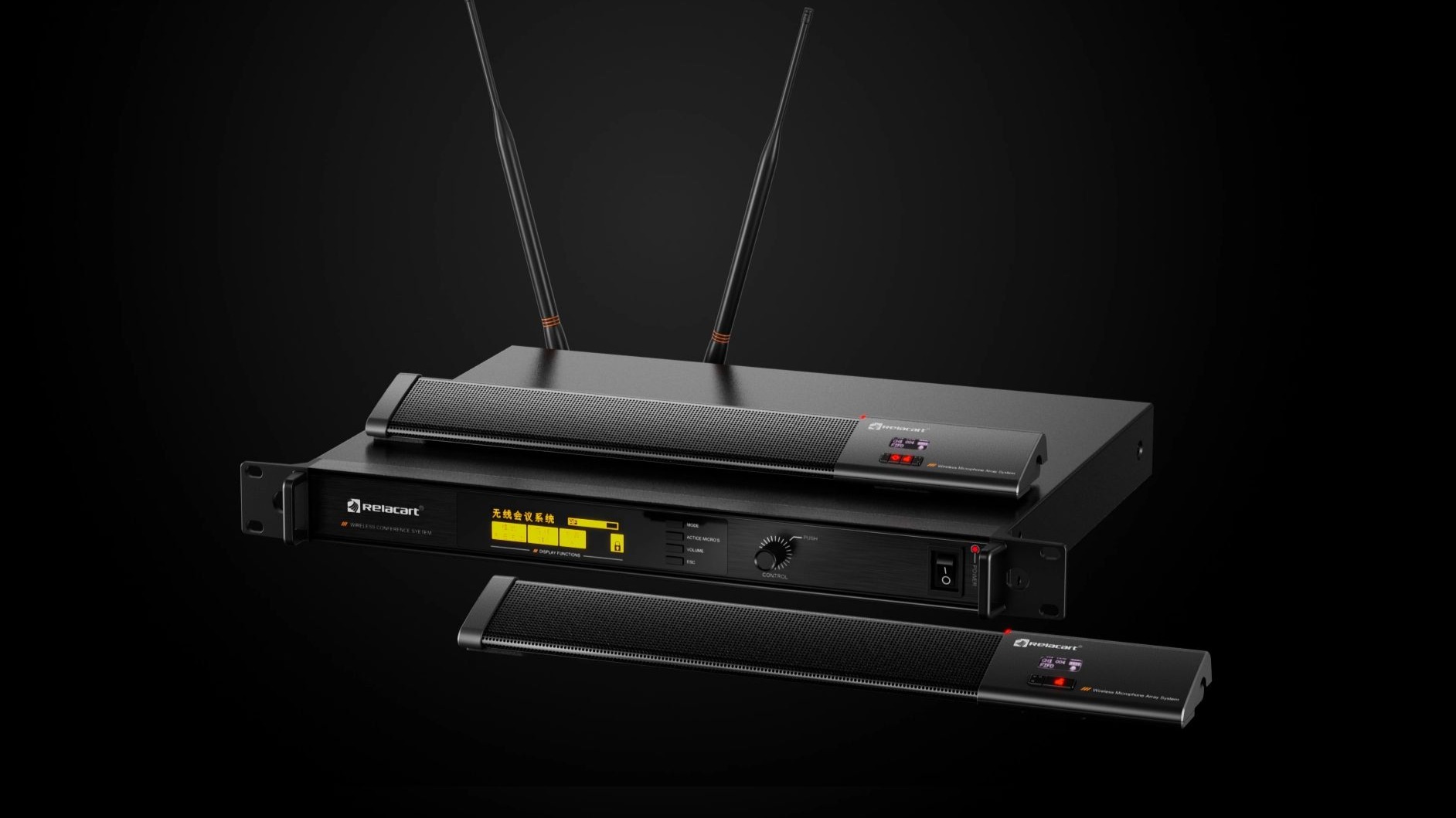 WDC-943 阵列式无线会议讨论系统的数据指令使用LoRa协议传输,...