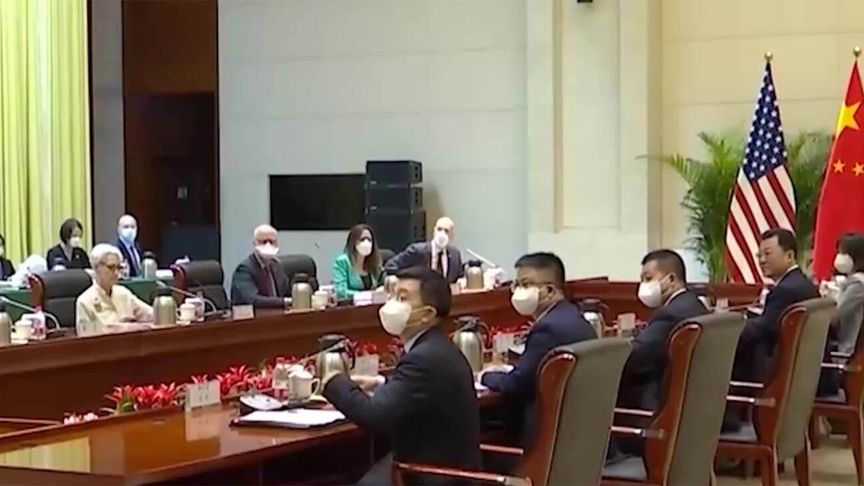 中美天津会谈,中方一举动史无前例!同日一消息传出,美认错了?