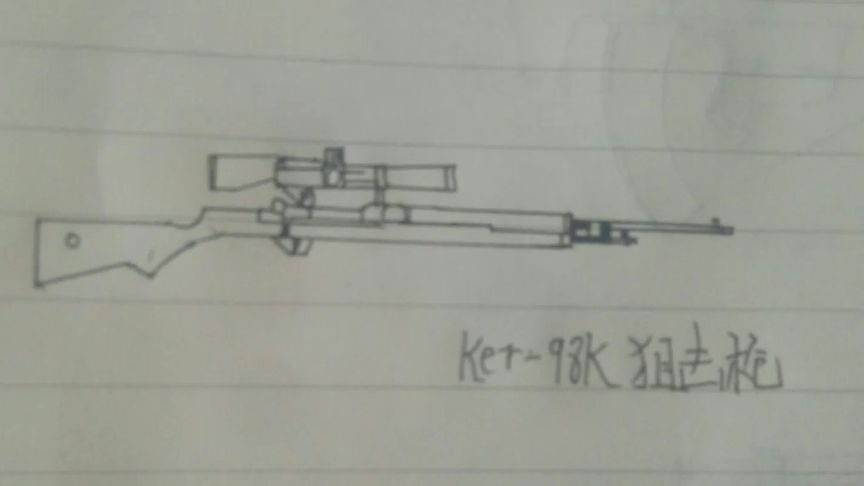 简笔画合集1 98k AK AWM AUG