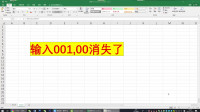Excel中输入001,前面两个0突然消失了,一起来看看为什么吧!
