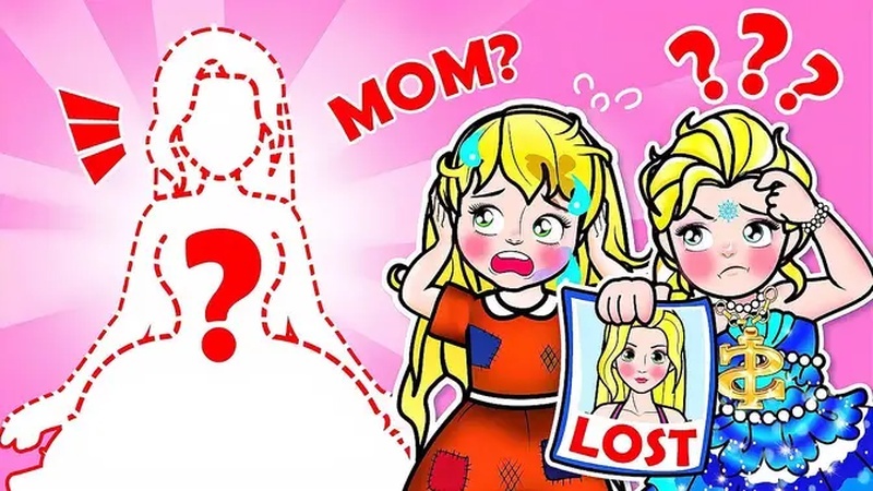 纸娃娃动画:神秘传送门,乞丐变成了富有的公主,会发生什么故事