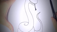 儿童简笔画:如何为孩子画蛇 简笔画教学视频