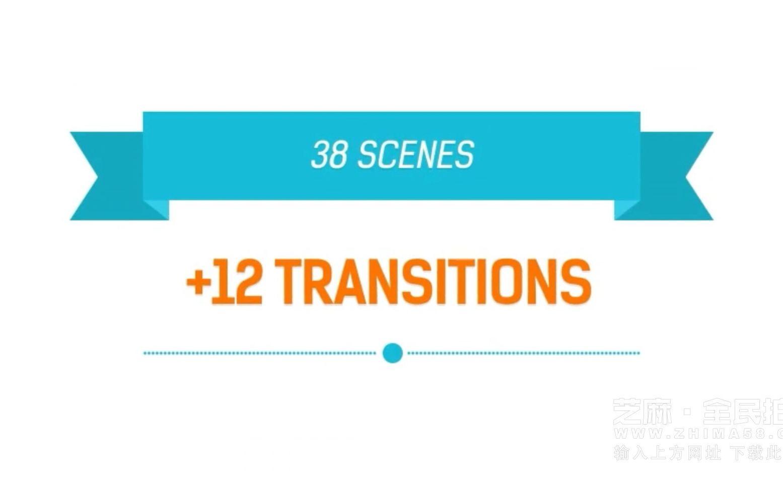 AE模板 38场景+12转场+12人物动画解释器工具包 Explainer Video ...