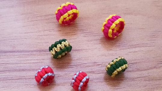 手工编绳璎珞圈的编织方法,常用于手绳的装饰和手链伸缩结尾