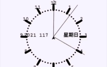 turtle绘画集5电子时钟