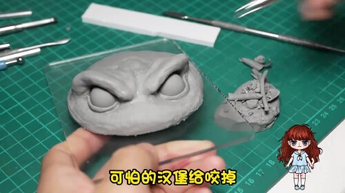 模型制作:有见过这么恐怖的汉堡吗?会咬掉你的嘴巴