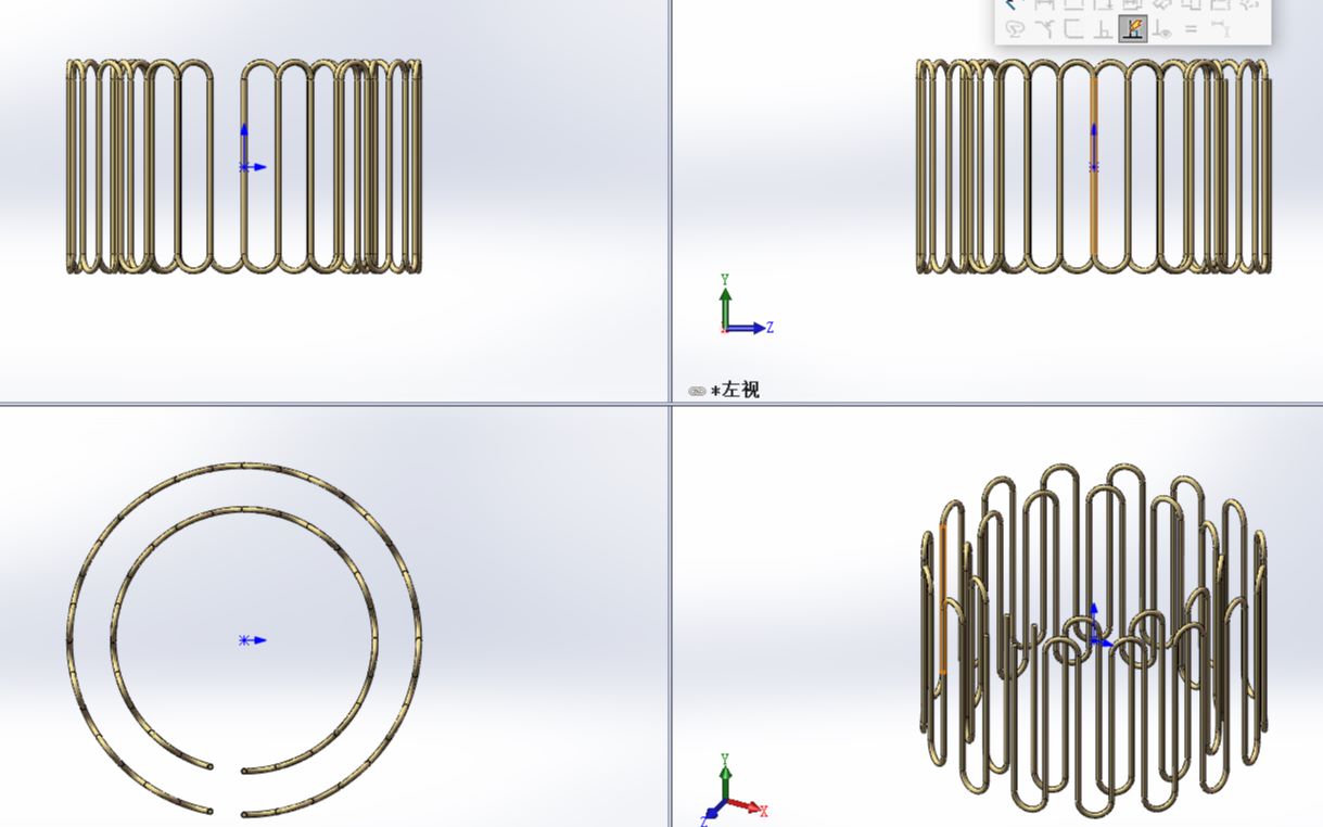 solidworks2019换热盘管建模