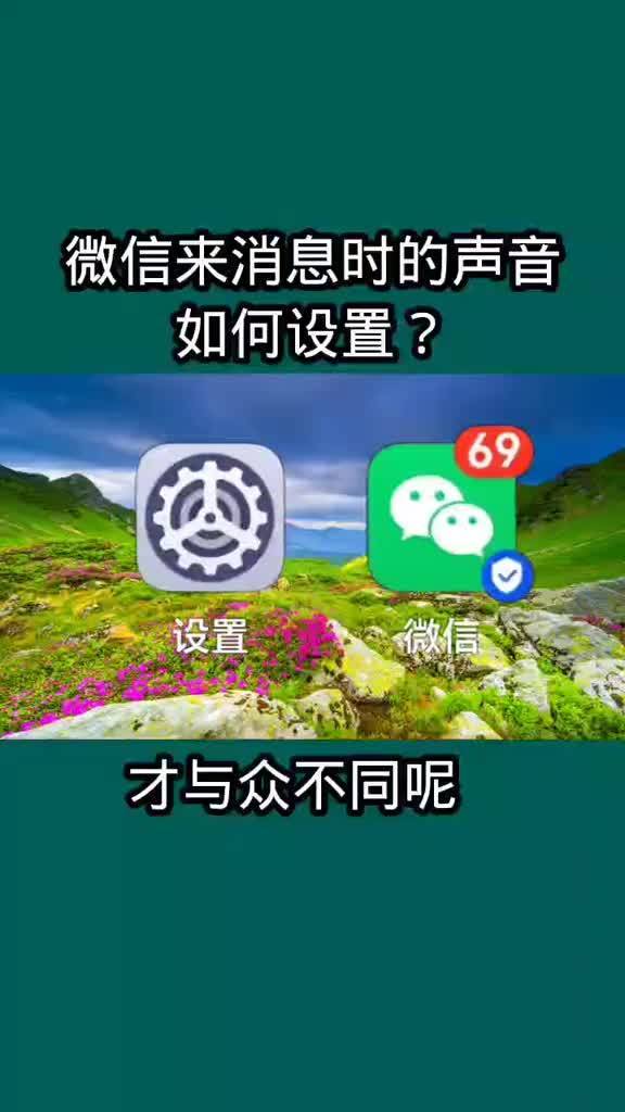 微信来消息时的声音如何设置?