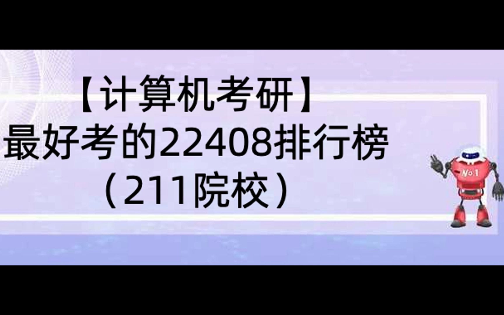 【24计算机考研】最好考的22408排行榜(211院校),共43个专业!