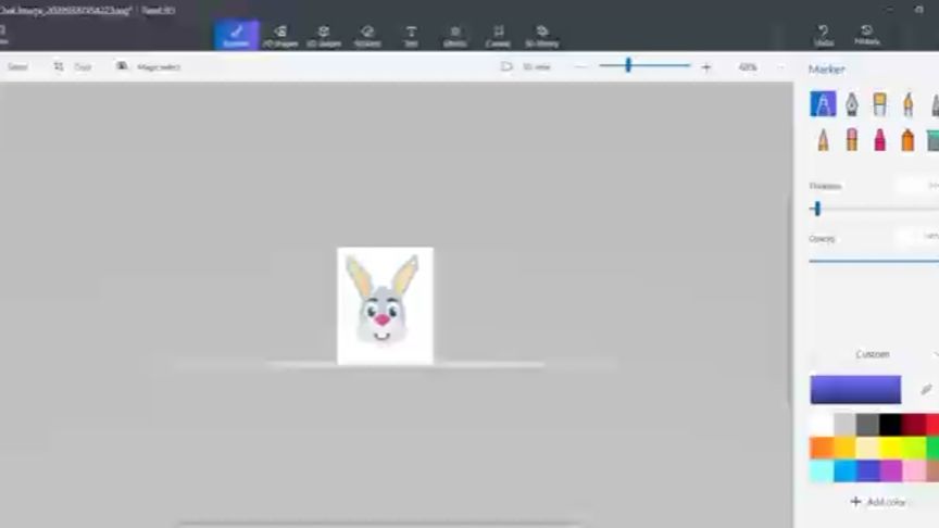 用电脑自带软件修改照片背景色