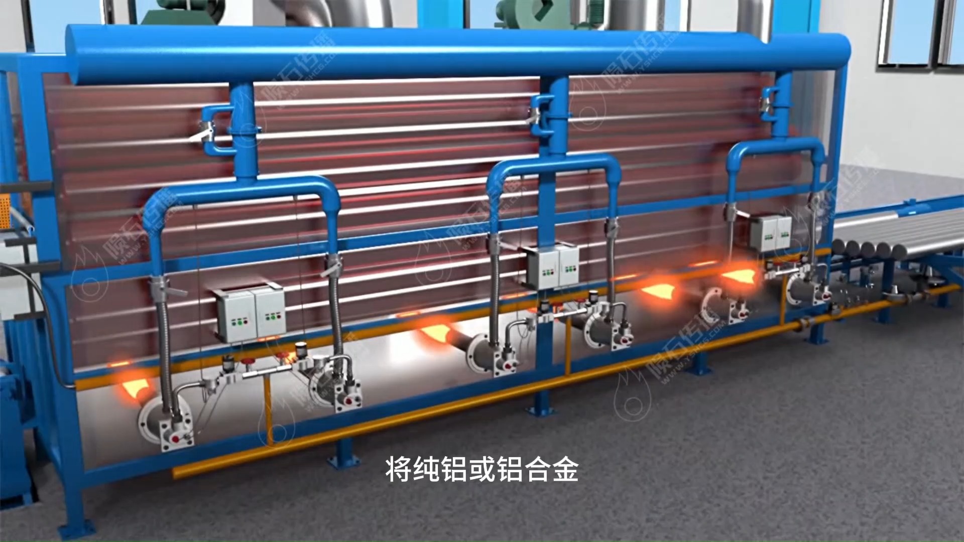 铝材生产线3D动画制作情报站