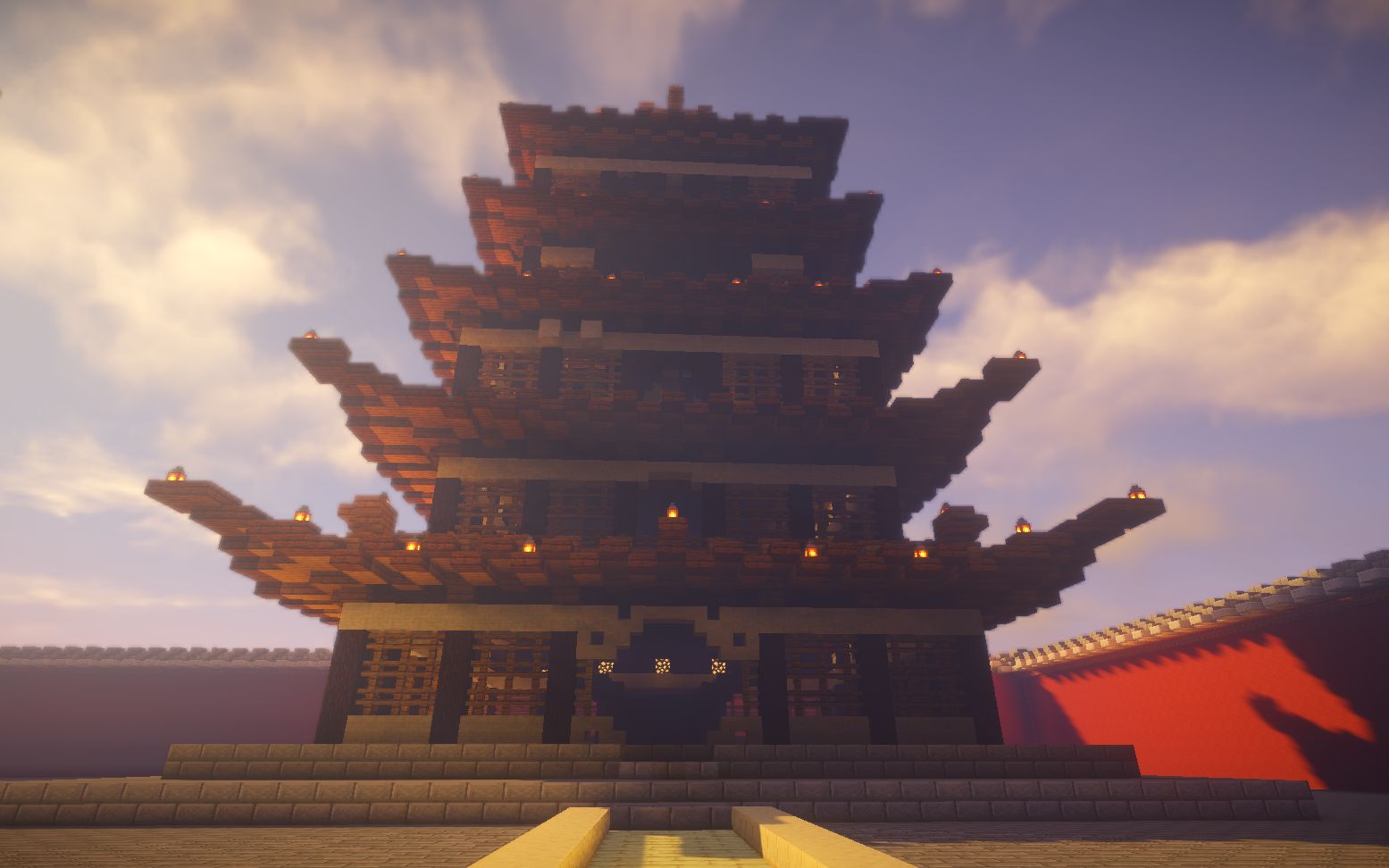 【XINAI】Minecraft 世外桃源 古风中型宫殿 附优美光影!