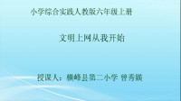 文明上网从我开始 小学六年级综合实践