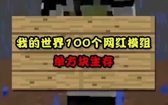 我的世界100个网红模组 单方块生存