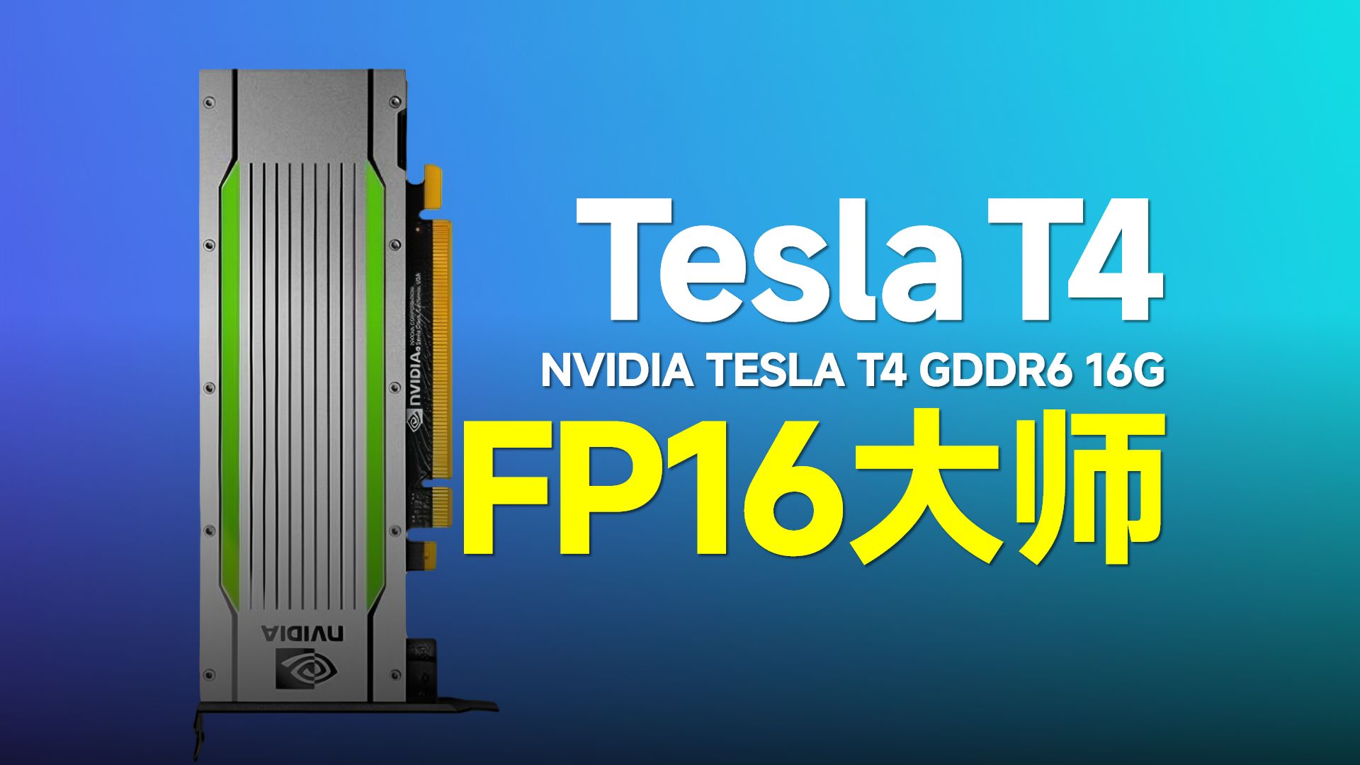 【解析+教程】英伟达 NVIDIA TESLA T4 GDDR6 16G 小巧精悍 快速...