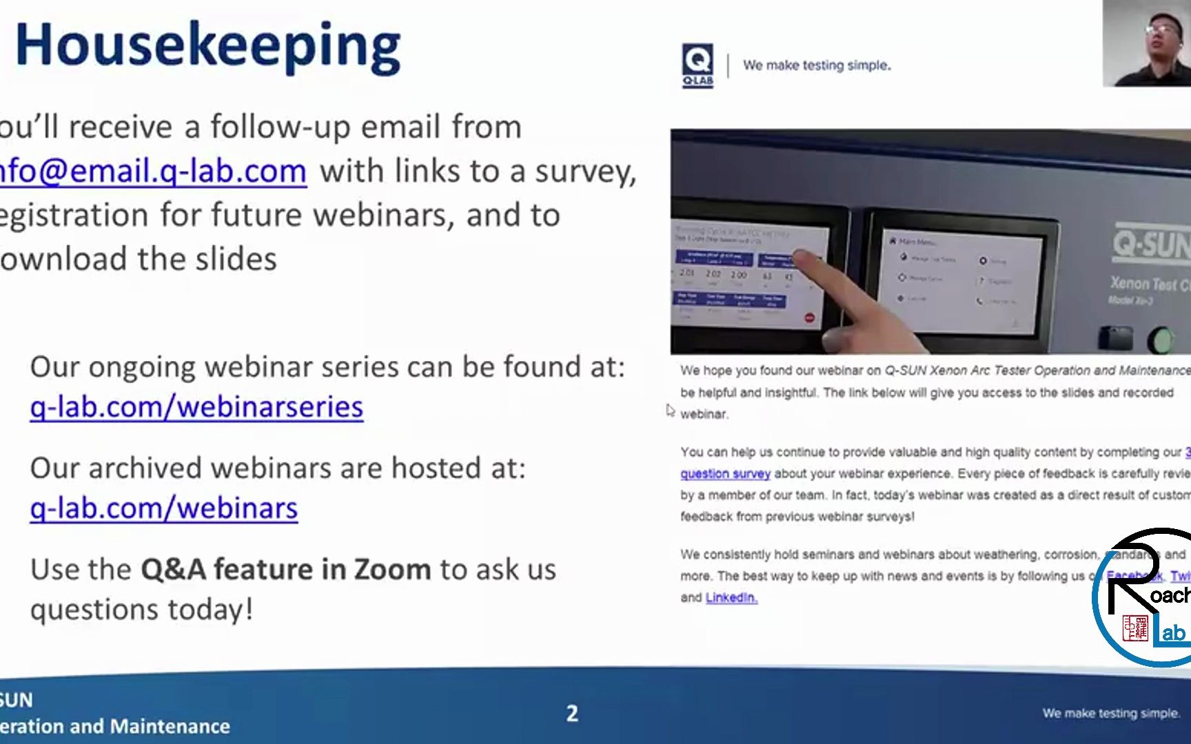 Q-SUN氙灯老化试验箱的操作与维护Q-LAB教程