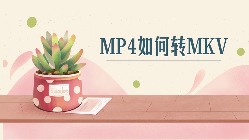MP4怎么转MKV?