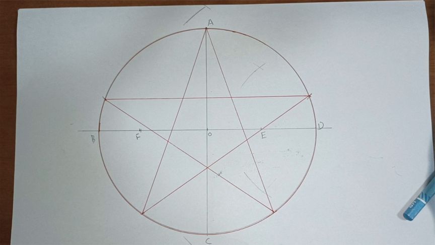 原来这才是正确的五角星画法,还不会的赶紧学习一下,太实用了!