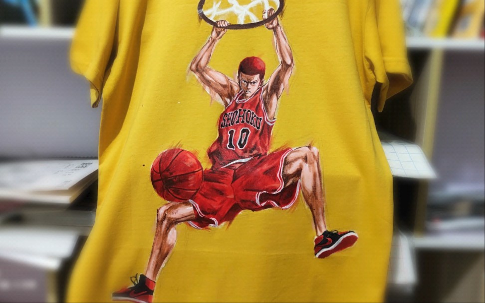 【手绘T恤】樱木花道灌篮