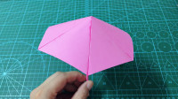 简单漂亮的折纸小雨伞,手把手教你做, 手工折纸视频
