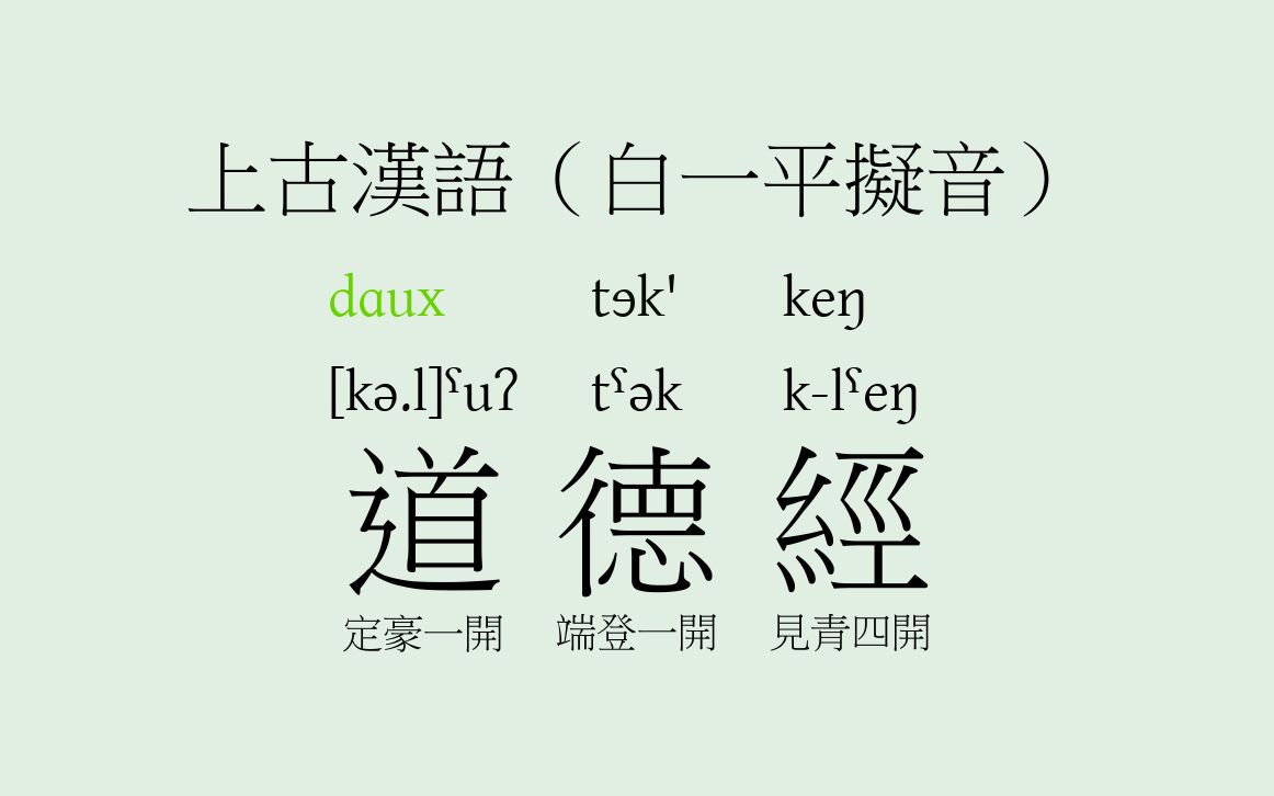 古汉语朗读:老子《道德经》(王弼本)