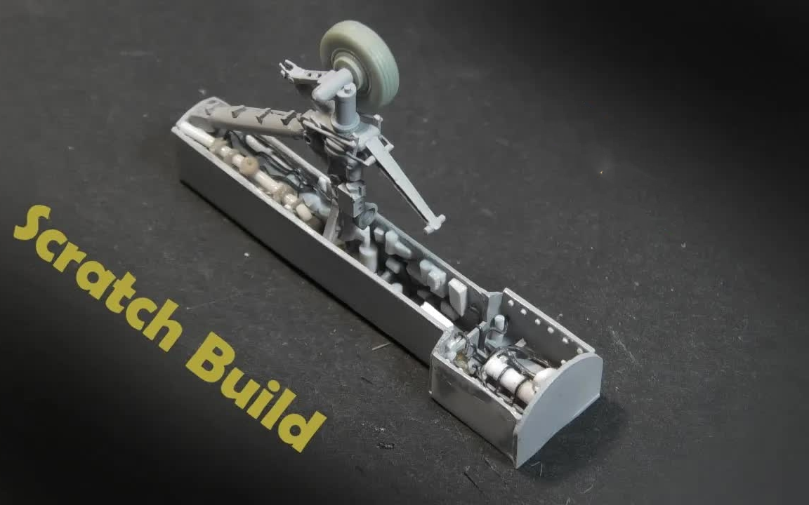 【中字】【模型改造】1/72大黄蜂FA-18E战斗机起落架改造教程,...