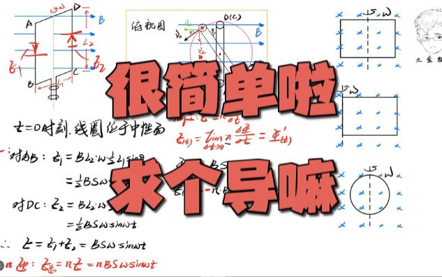 【高考物理】正弦交变电流表达式的推导