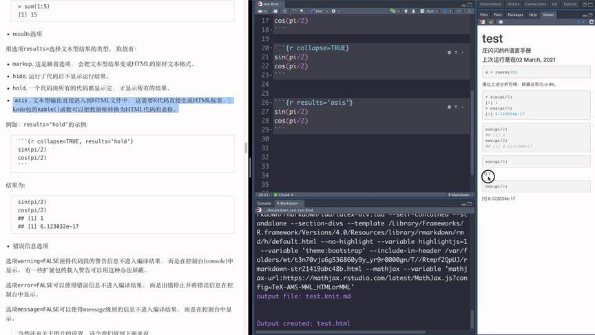 Rmarkdown入门教程10——代码块设置