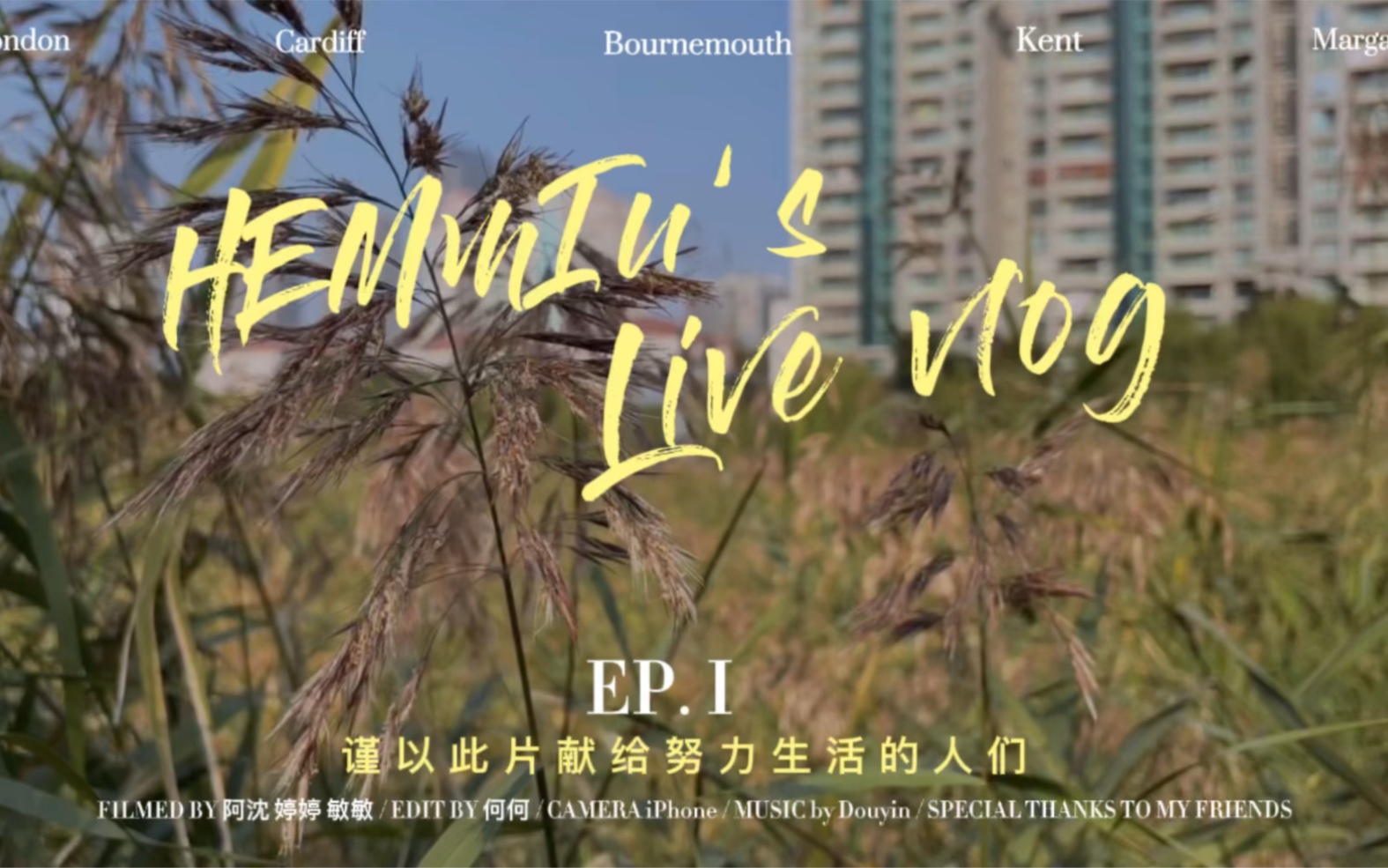 视觉传达pr作业|个人 自我介绍短片|视频剪辑|日常vlog