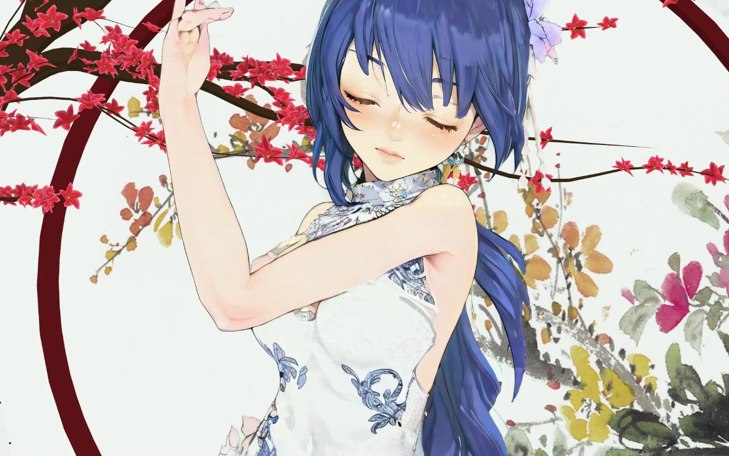 镜头转换试做|繁花,高叉旗袍舞蹈|AI转绘动画