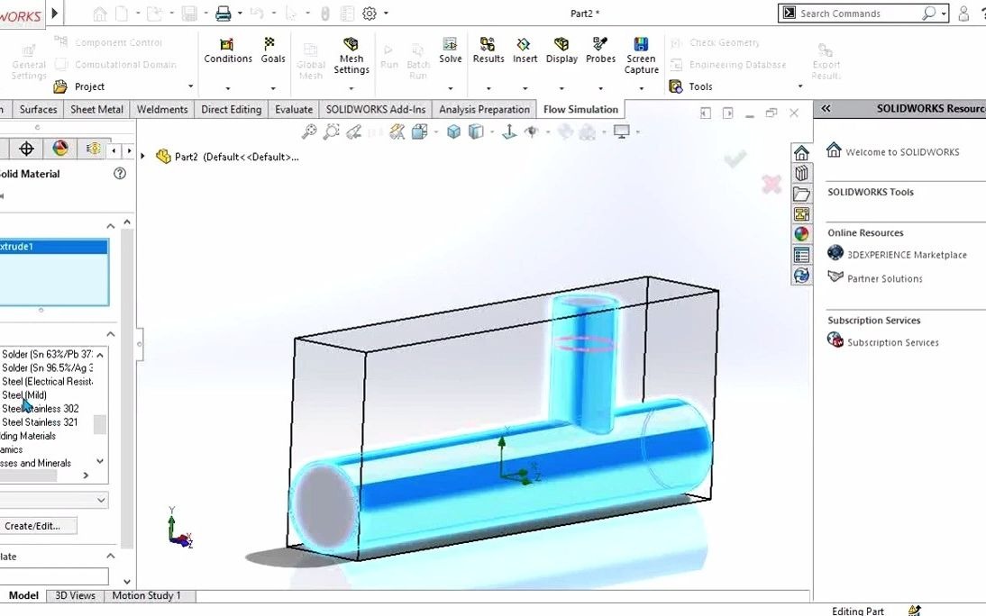 Solidworks Flow simulation Heat Transfer Analysis