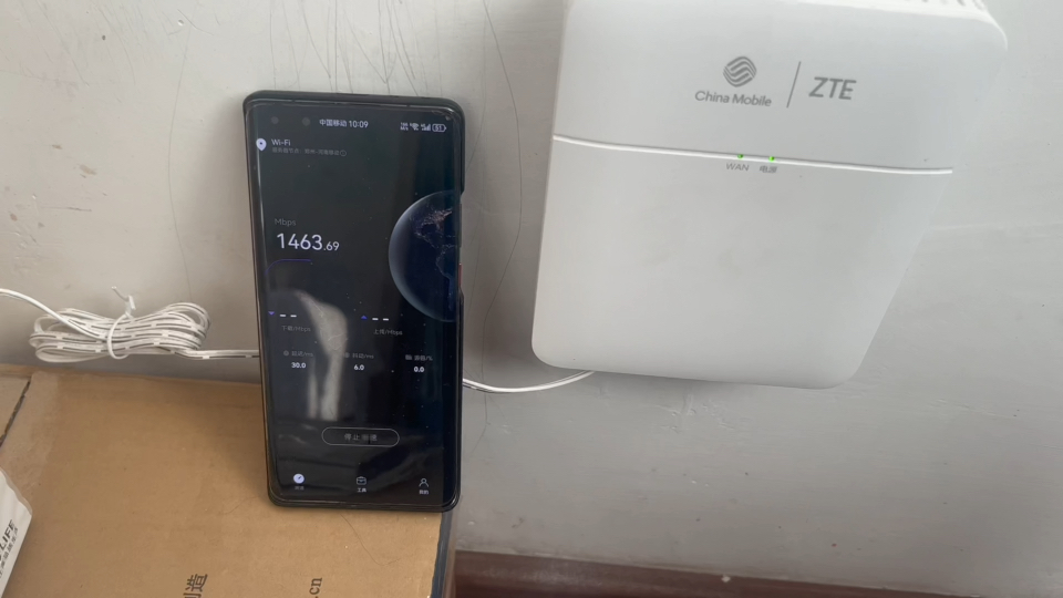 测速1440M!山西移动1200M宽带,FTTR全光组网,最标准化安装的一集