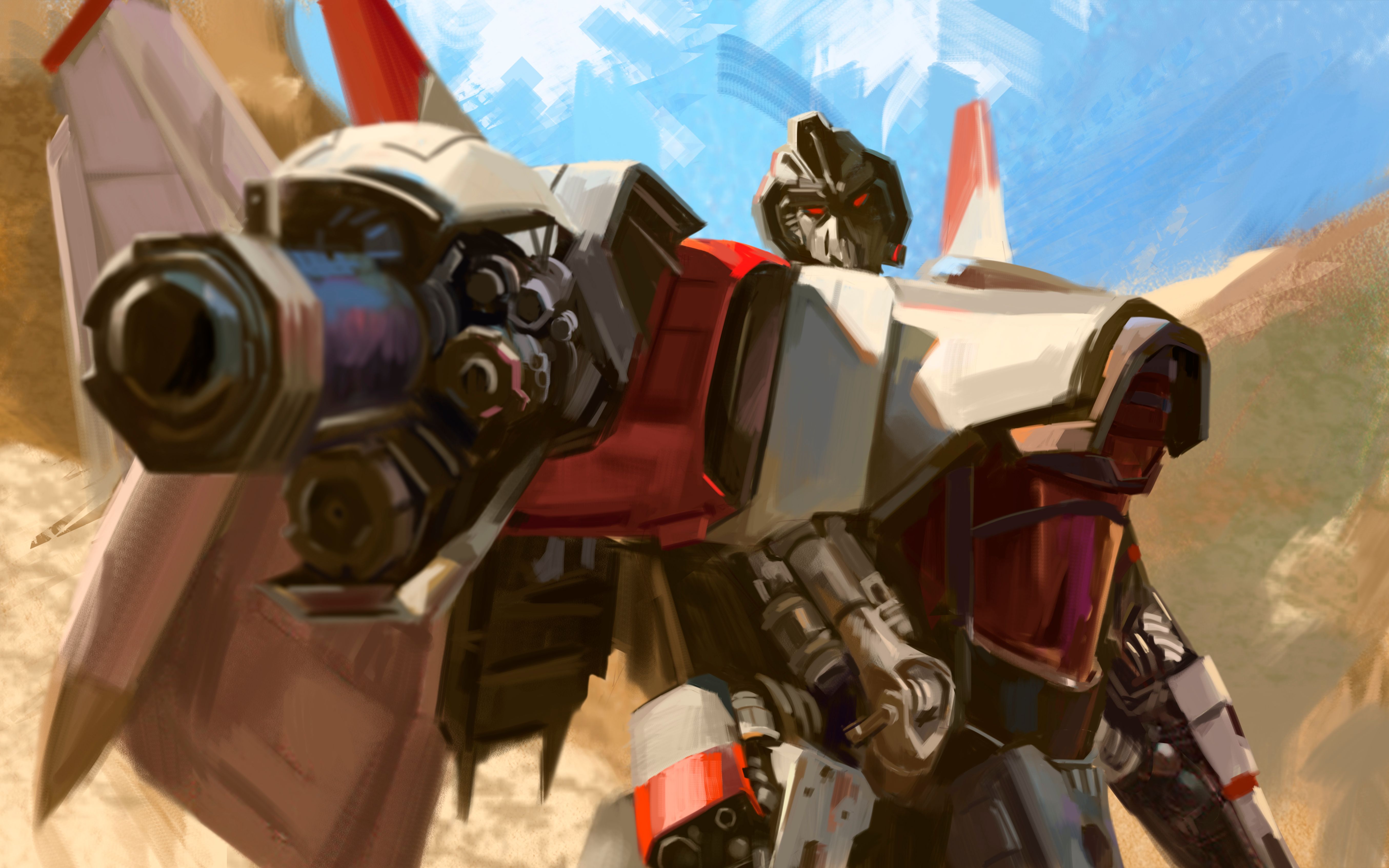 【板绘】十分钟画一个变形金刚