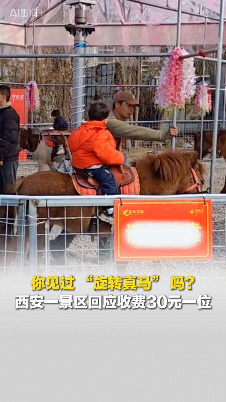 玩过旋转木马,但你见过"旋转真马"吗?西安一景区回应:不限年龄,30元...