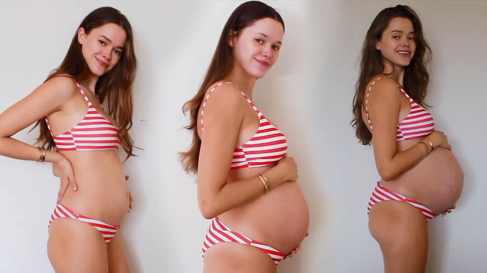 妹子记录10月怀胎孕妈肚子变化