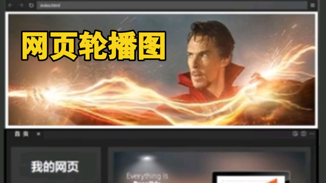 网页轮播图代码-超简单实现