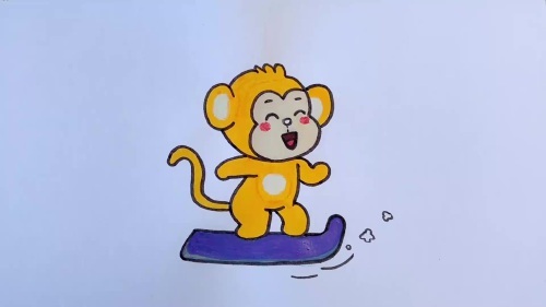 简单易学的小猴子画法,儿童动物简笔画教程