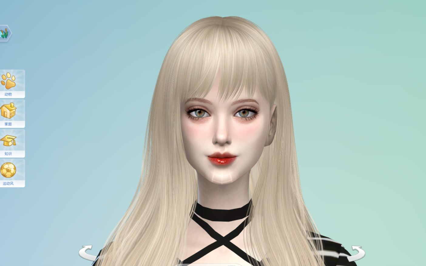 【Scarlett】 模拟人生4 捏人 混血小姐姐-摩卡